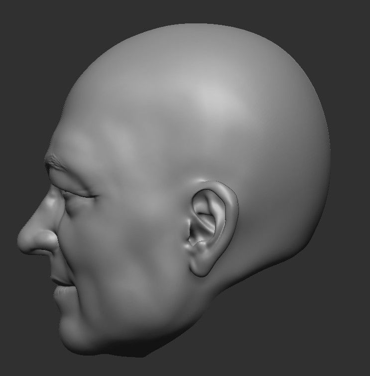 SIR ALEX FERGUSON HEAD WITHOUT HAIR 3D STL FOR PRINT 3D model 3D ...