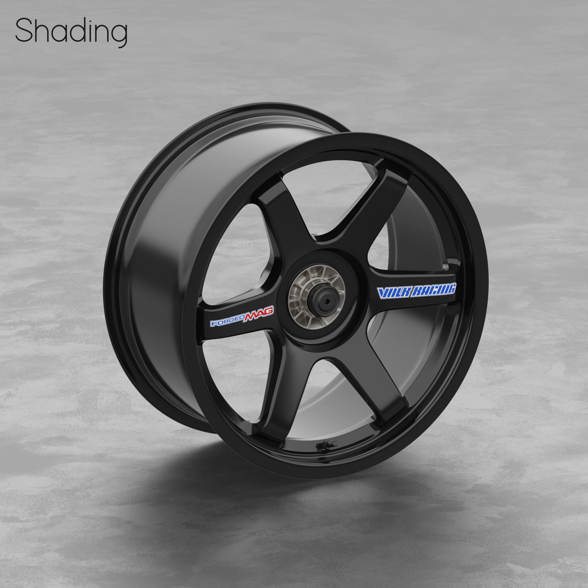 RAYS Volk Racing Forged Mag TE37 Centerlock Wheel 3D Model 3D model ...