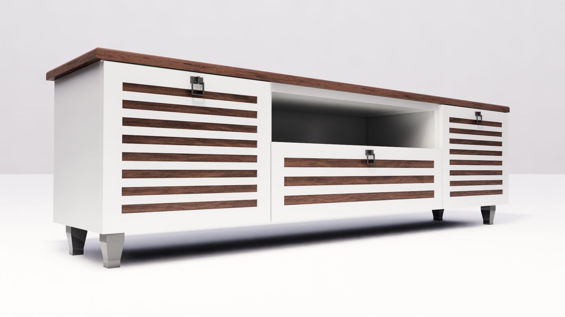 3D model TV UNIT MODEL VR / AR / low-poly | CGTrader