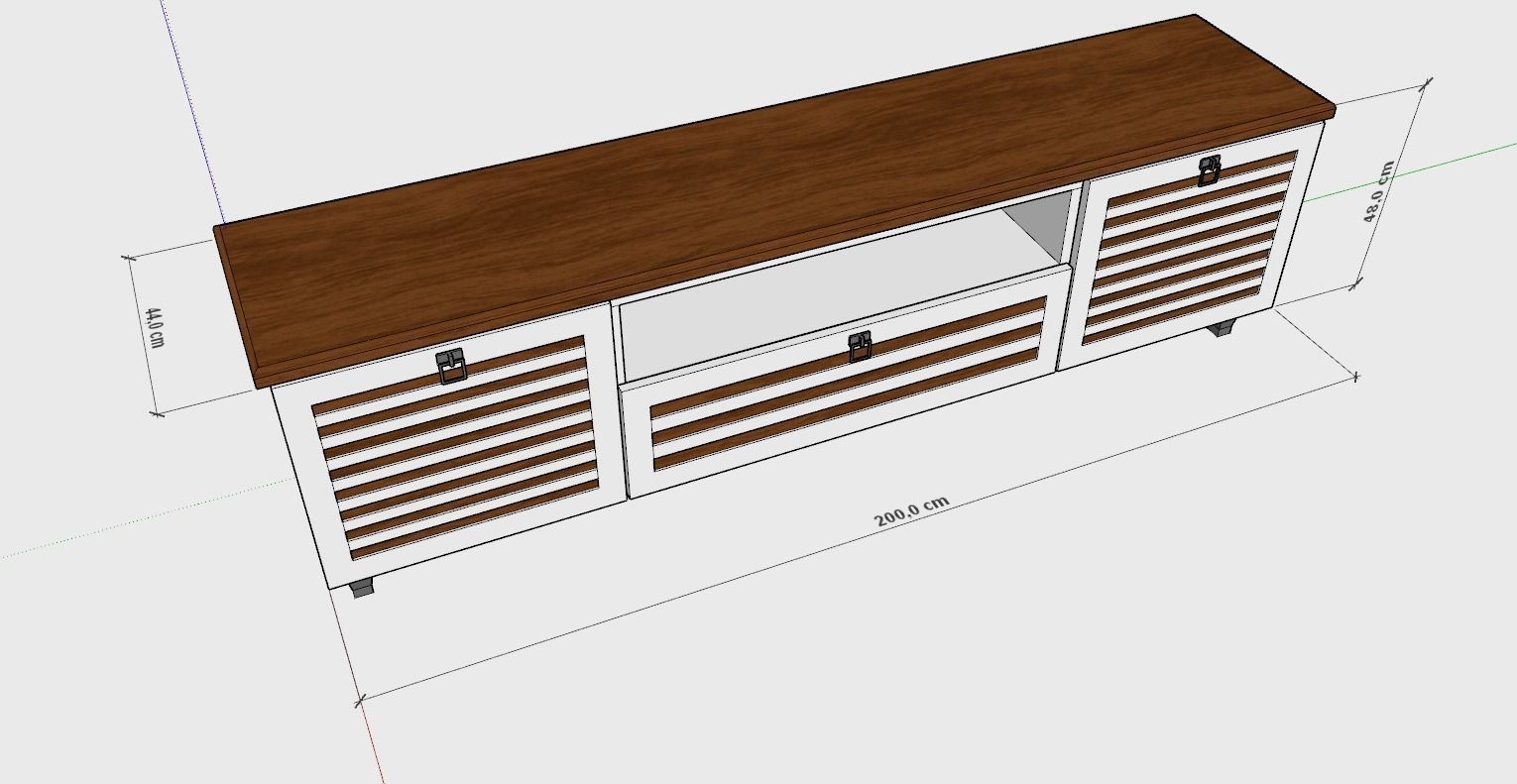 3D model TV UNIT MODEL VR / AR / low-poly | CGTrader