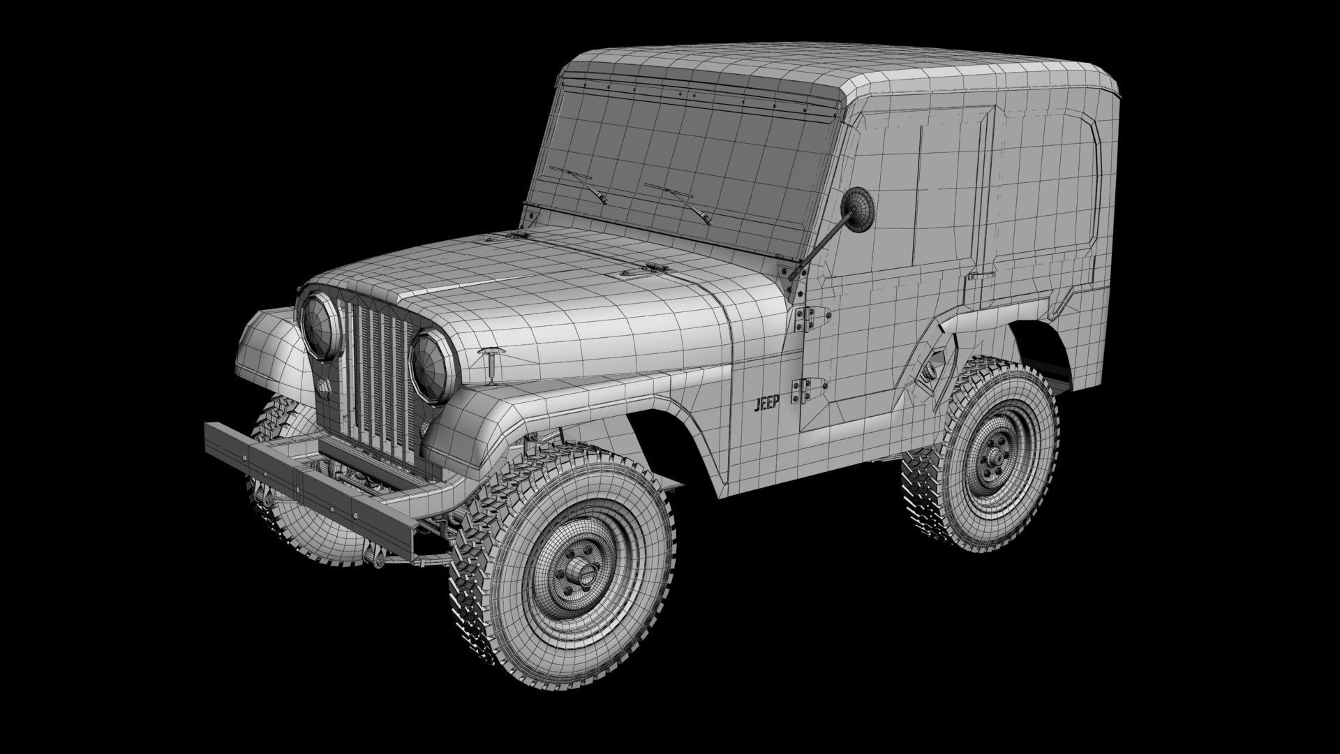 Jeep CJ5 3D model | CGTrader