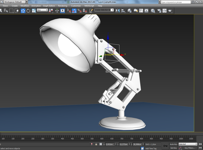 Luxo Lamp - Rigged 3D model rigged | CGTrader
