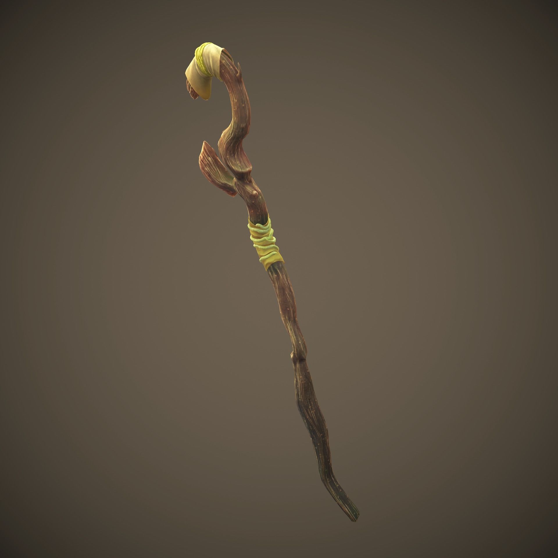 3D model Stylized staff Elf weapon VR / AR / low-poly | CGTrader