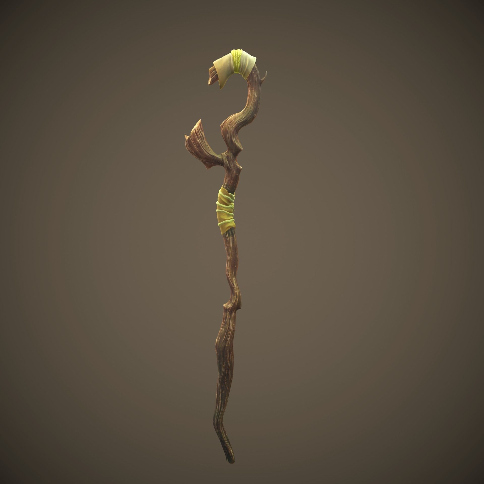 3D model Stylized staff Elf weapon VR / AR / low-poly | CGTrader
