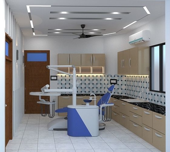 DENTAL CLINIC INTERIOR DESIGN 3D model 3D printable | CGTrader