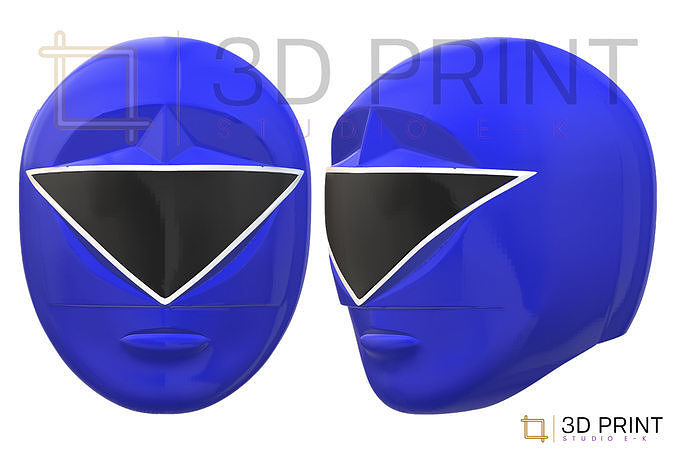 Power Rangers Zeo Blue Ranger helmet 3D model 3D printable | CGTrader