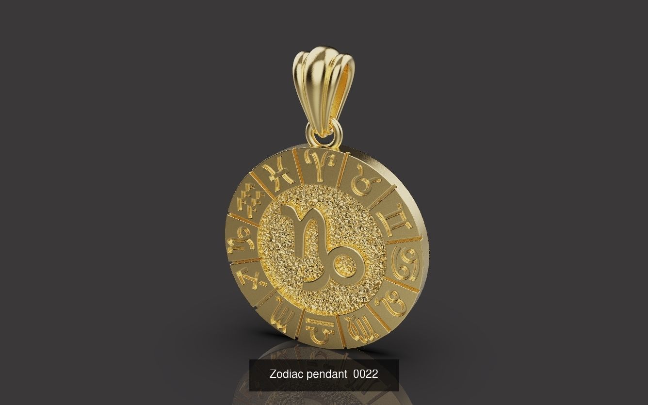Zodiac pendant Collection 3D printable | CGTrader