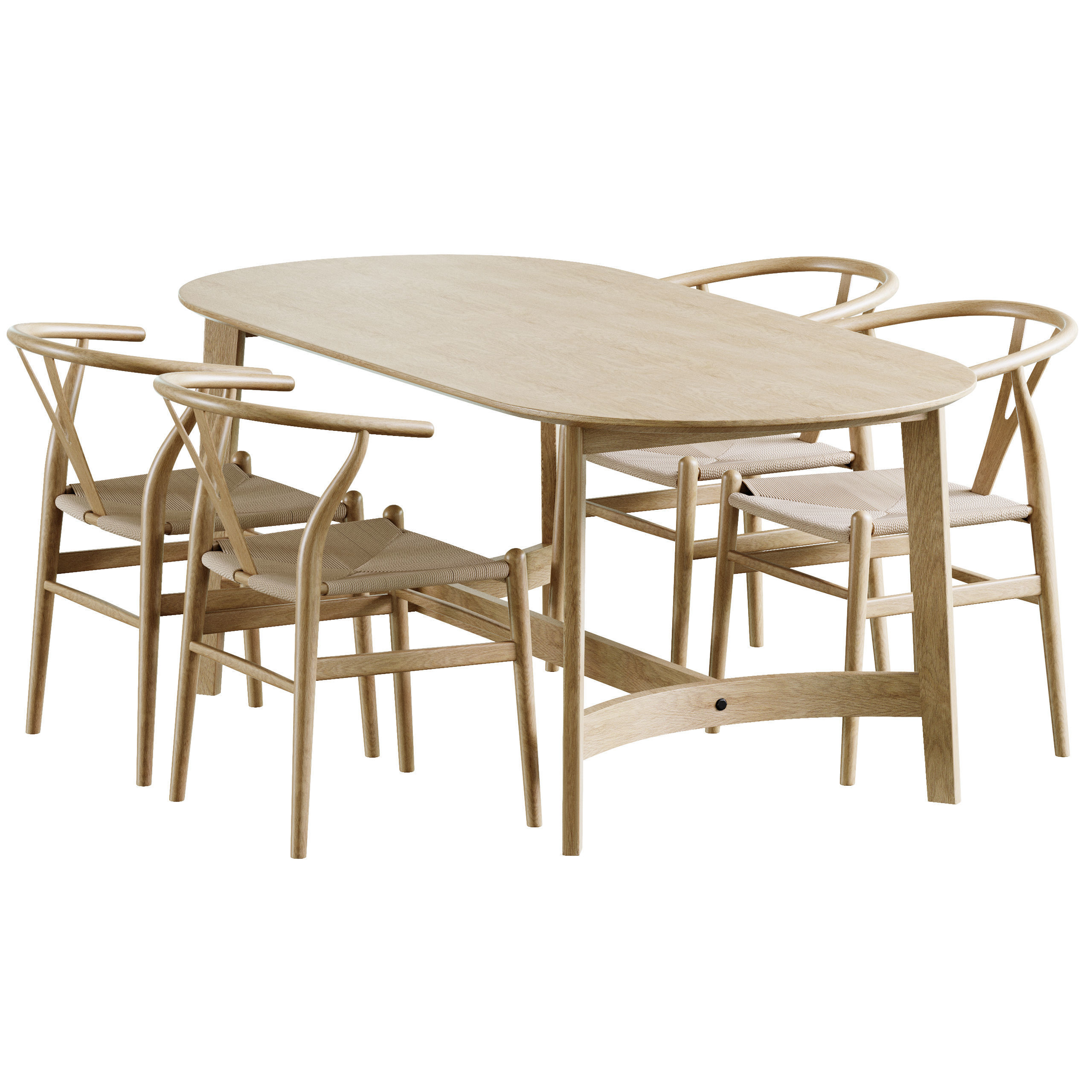 Colin Dining Table Faith Chair 3D model | CGTrader