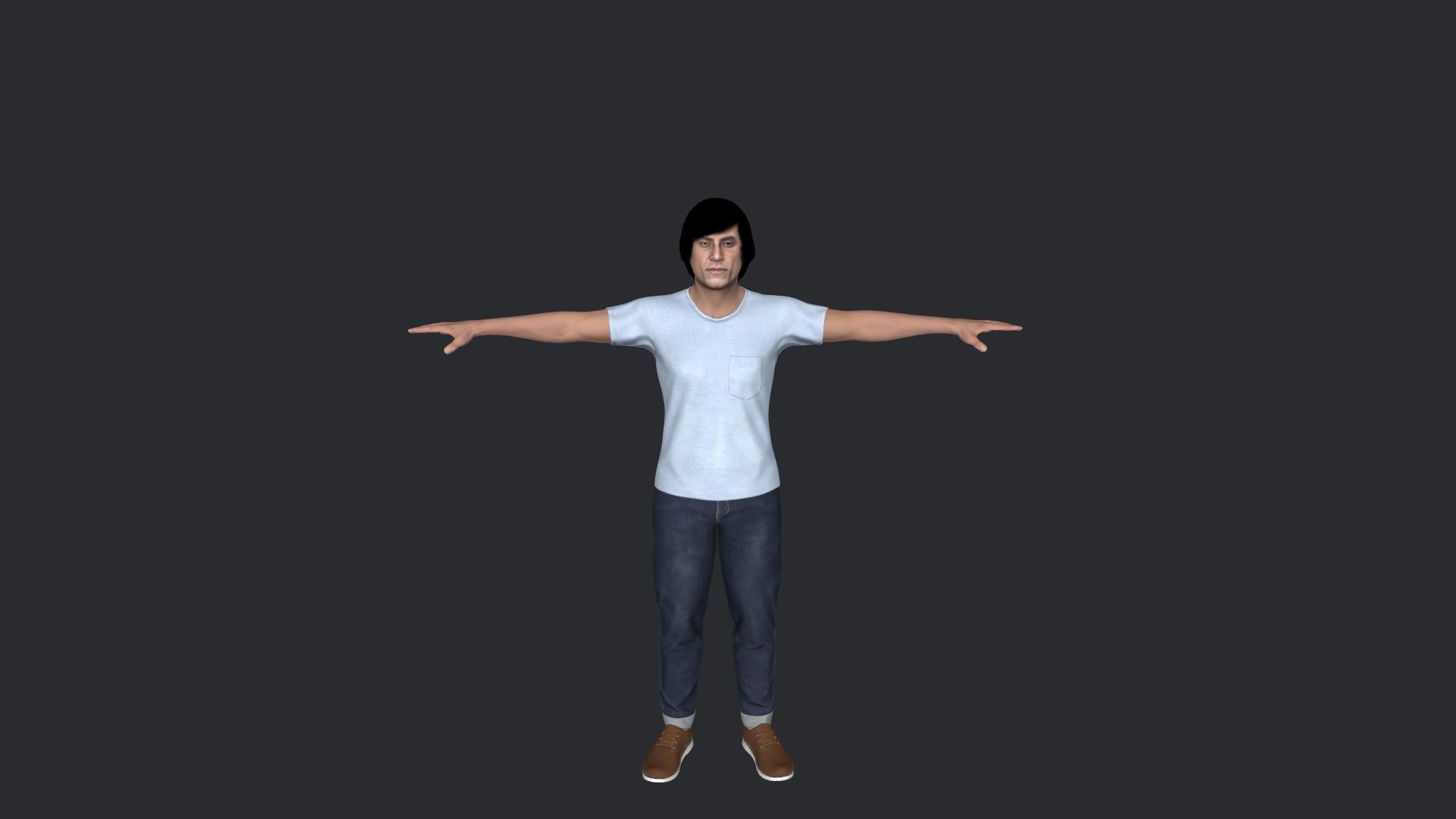 Anton Chigurh Hyper Realistic Full Body Rigged Character 3D model ...