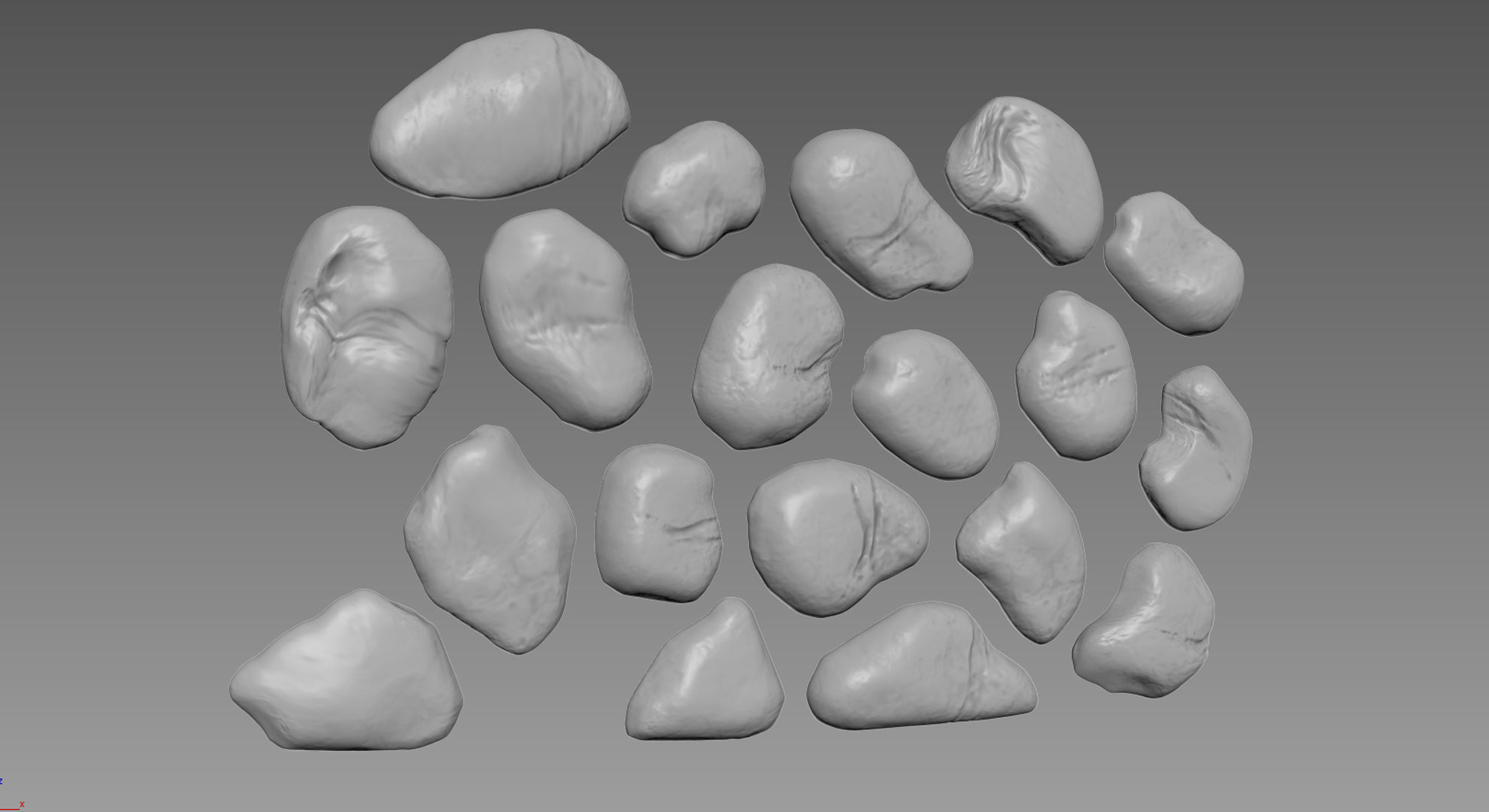 Pebbles Rock Relief 3D model | CGTrader