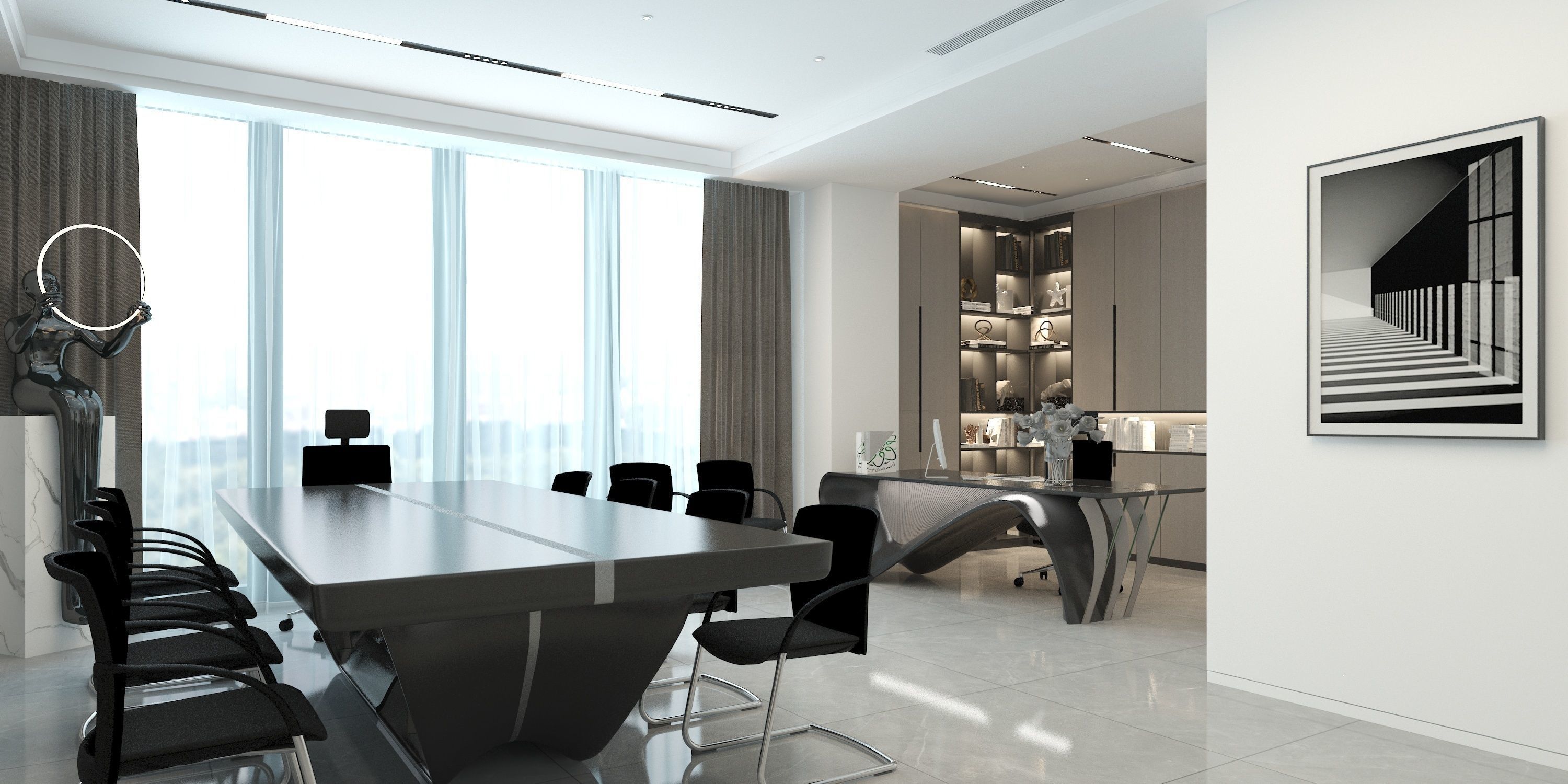 modern office 3D model | CGTrader