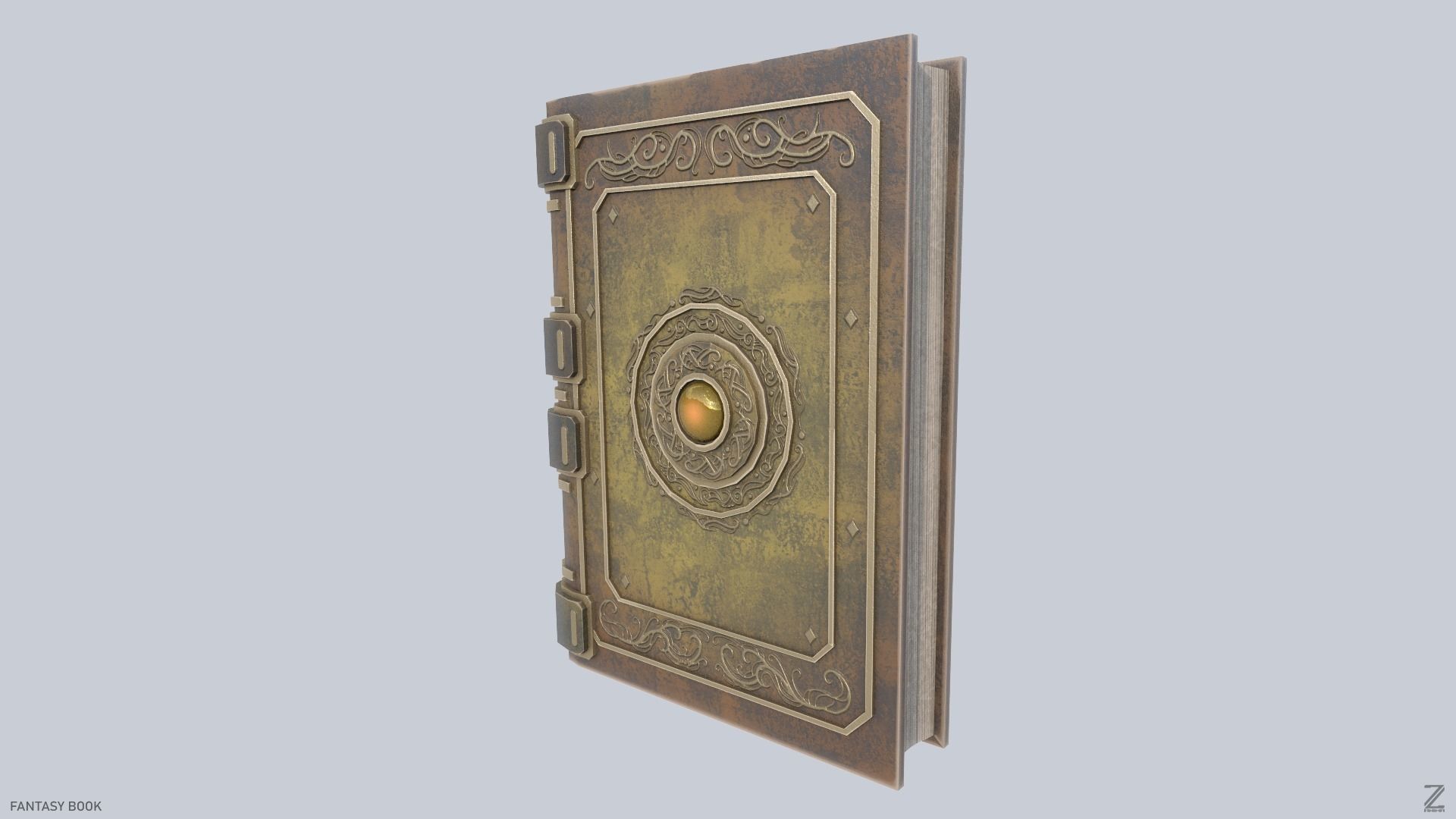 3D model Fantasy book VR / AR / low-poly | CGTrader