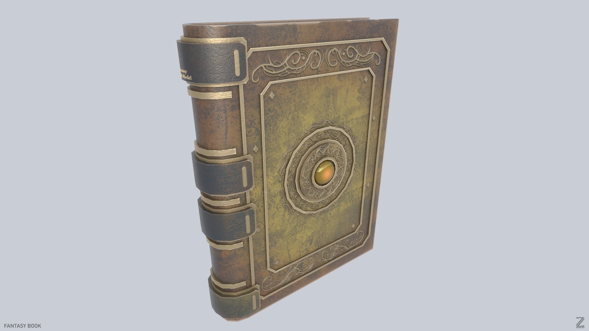 3D model Fantasy book VR / AR / low-poly | CGTrader