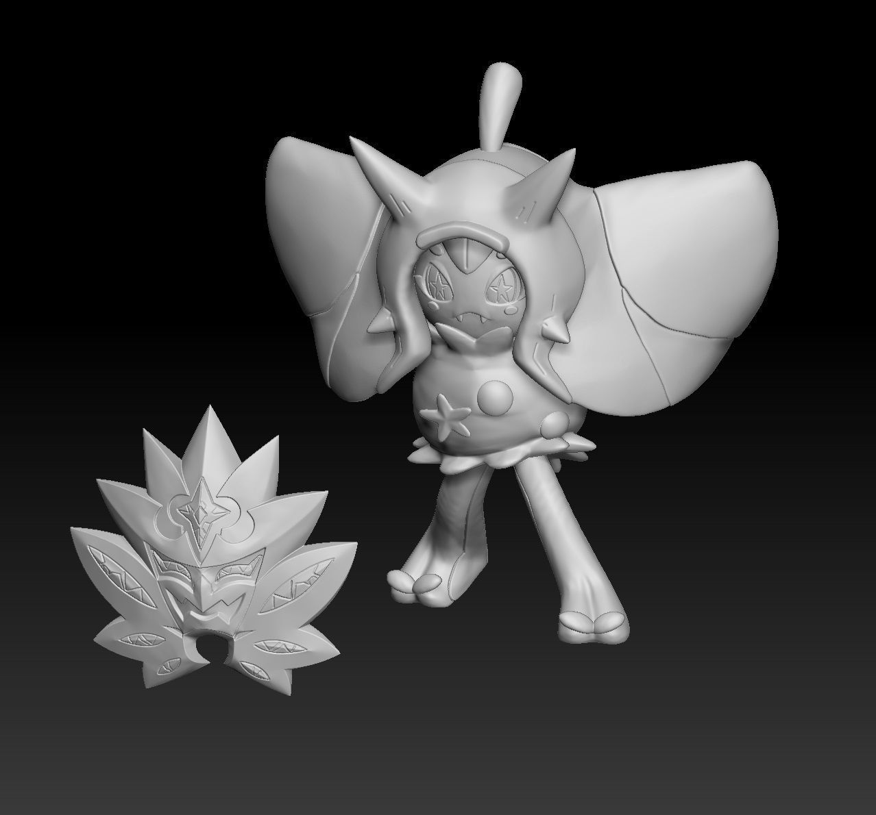 Pokemon Ogerpon Teal Mask 3D model 3D printable | CGTrader