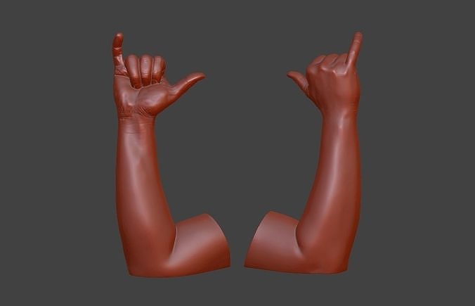 hand shaka sign 3D model 3D printable | CGTrader