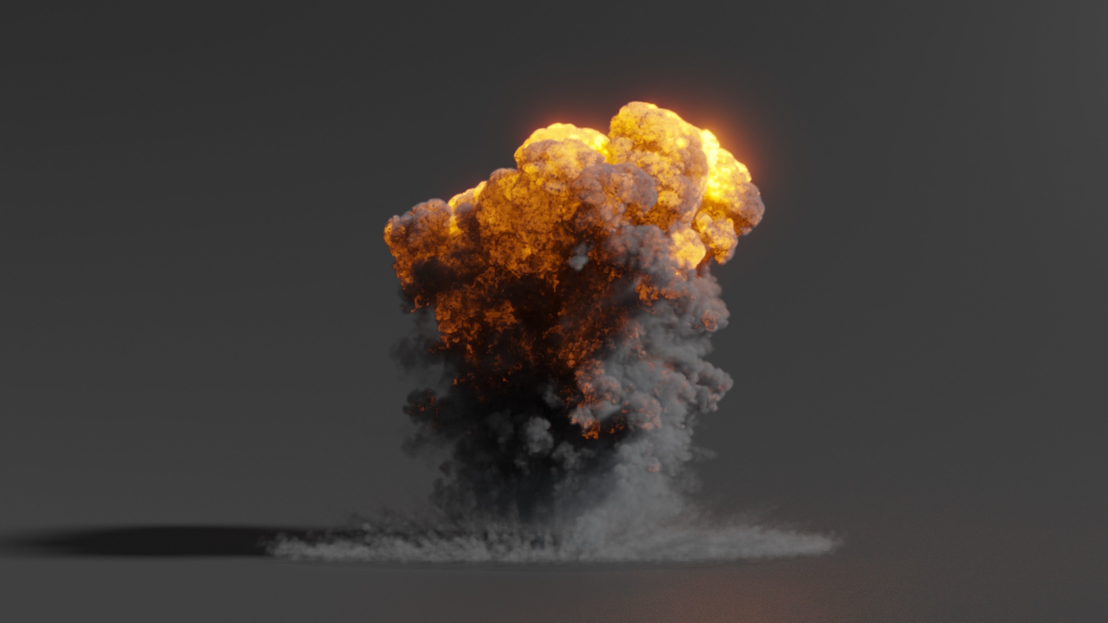 Blender Smoke and Fire Shader and Free Explosion 3D Model 3D model | CGTrader