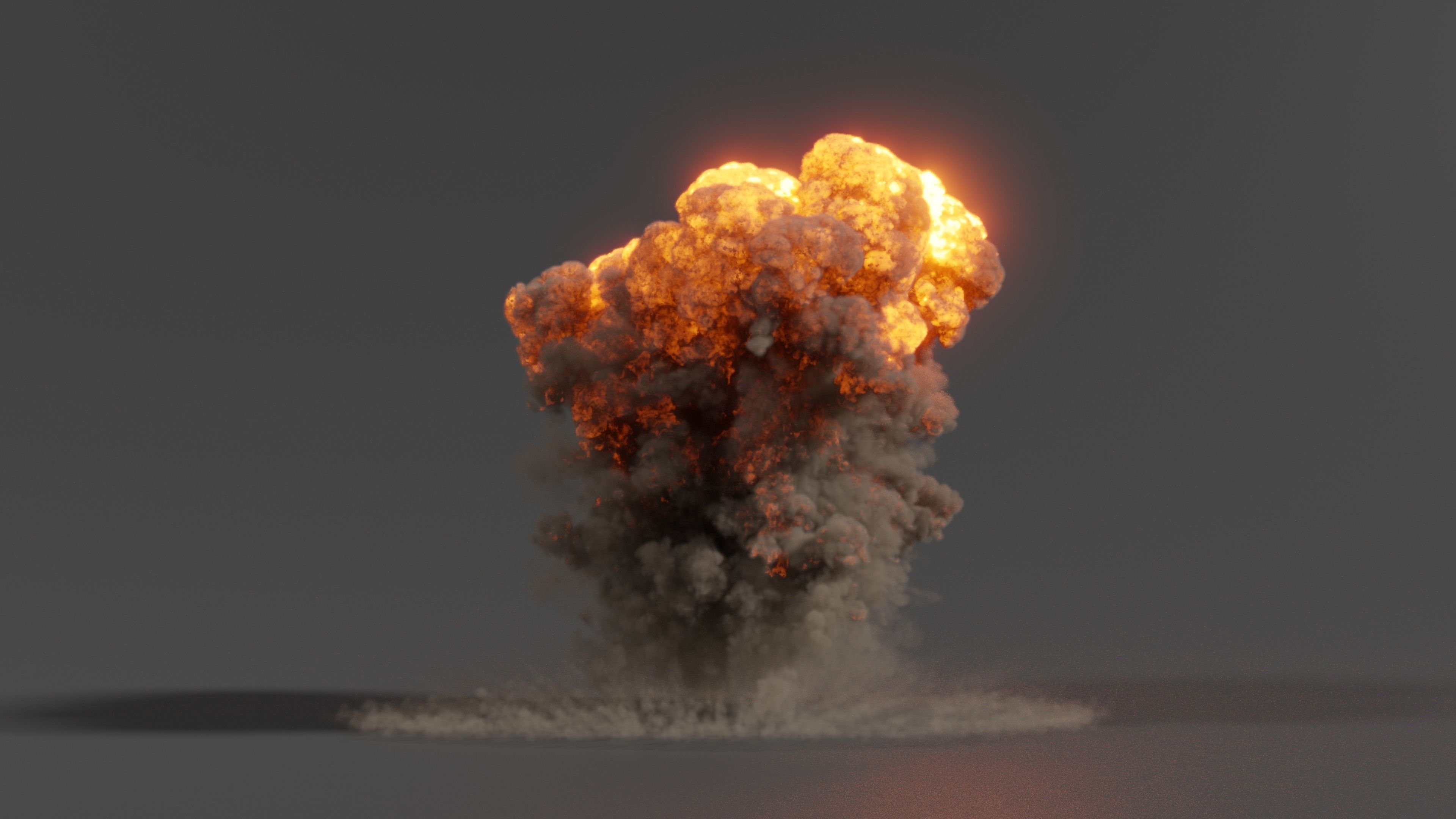 Blender Smoke and Fire Shader and Free Explosion 3D Model 3D model ...