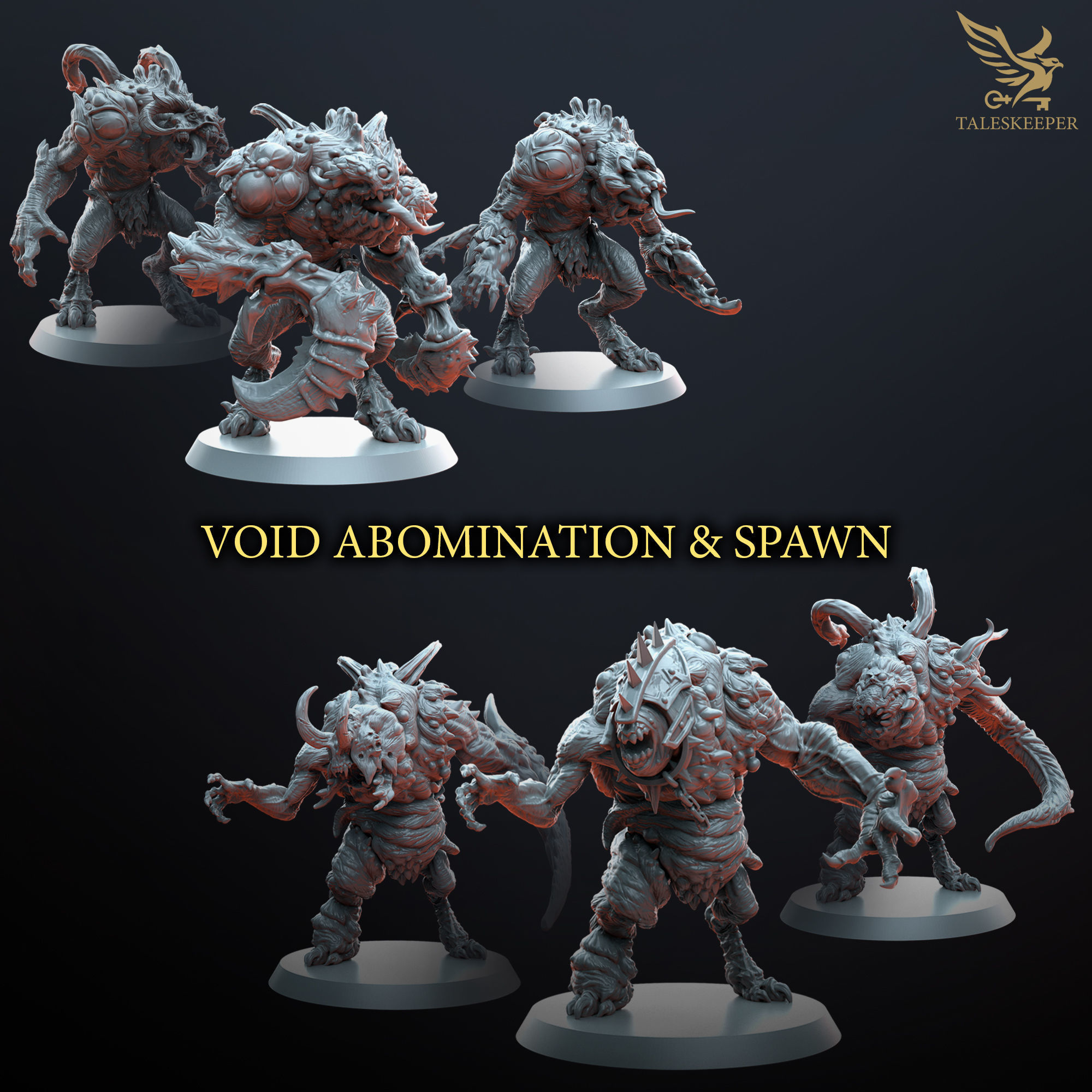 VOID ABOMINATION AND SPAWN 3D model 3D printable | CGTrader
