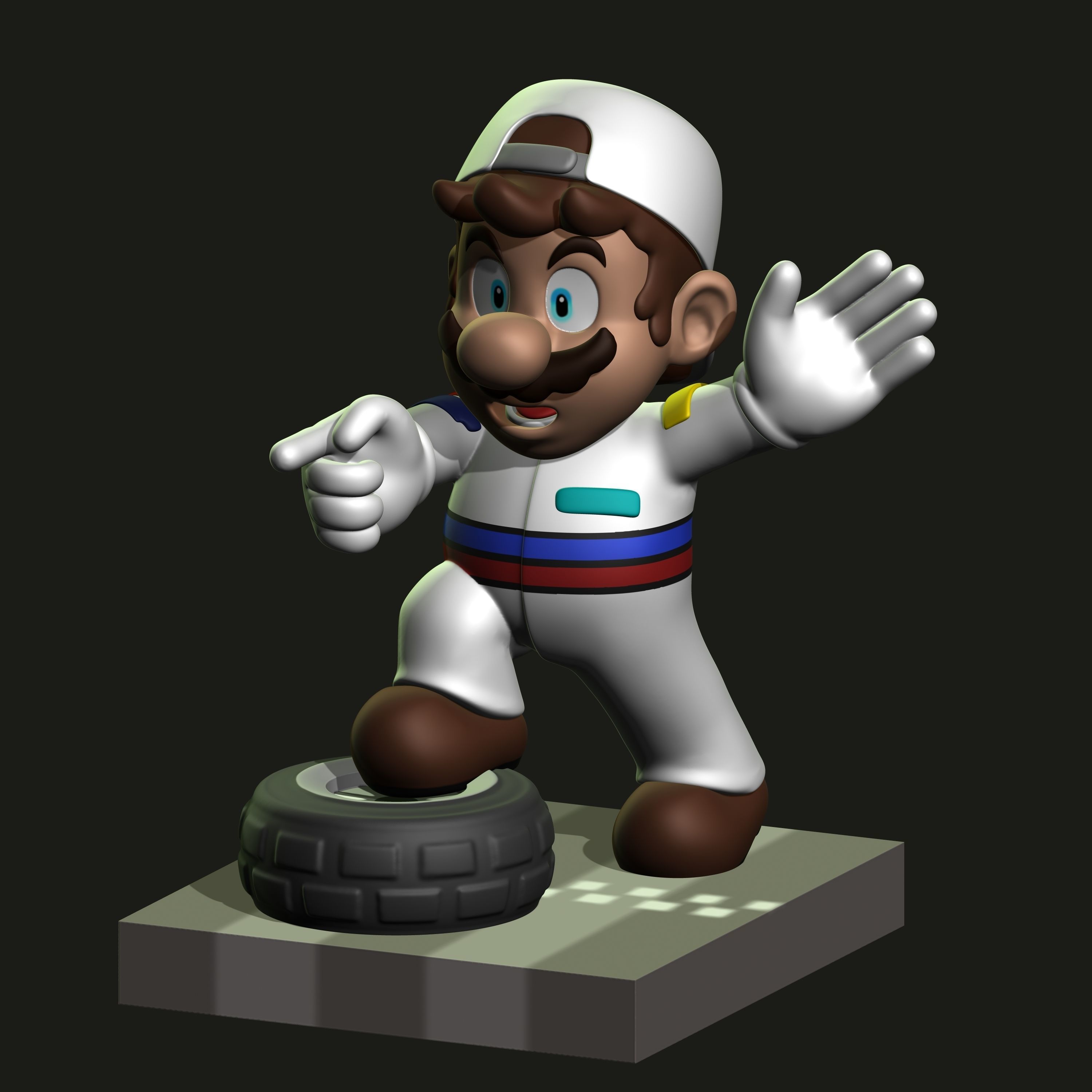 Mario Bros - Mario Mechanic 3D model 3D printable | CGTrader