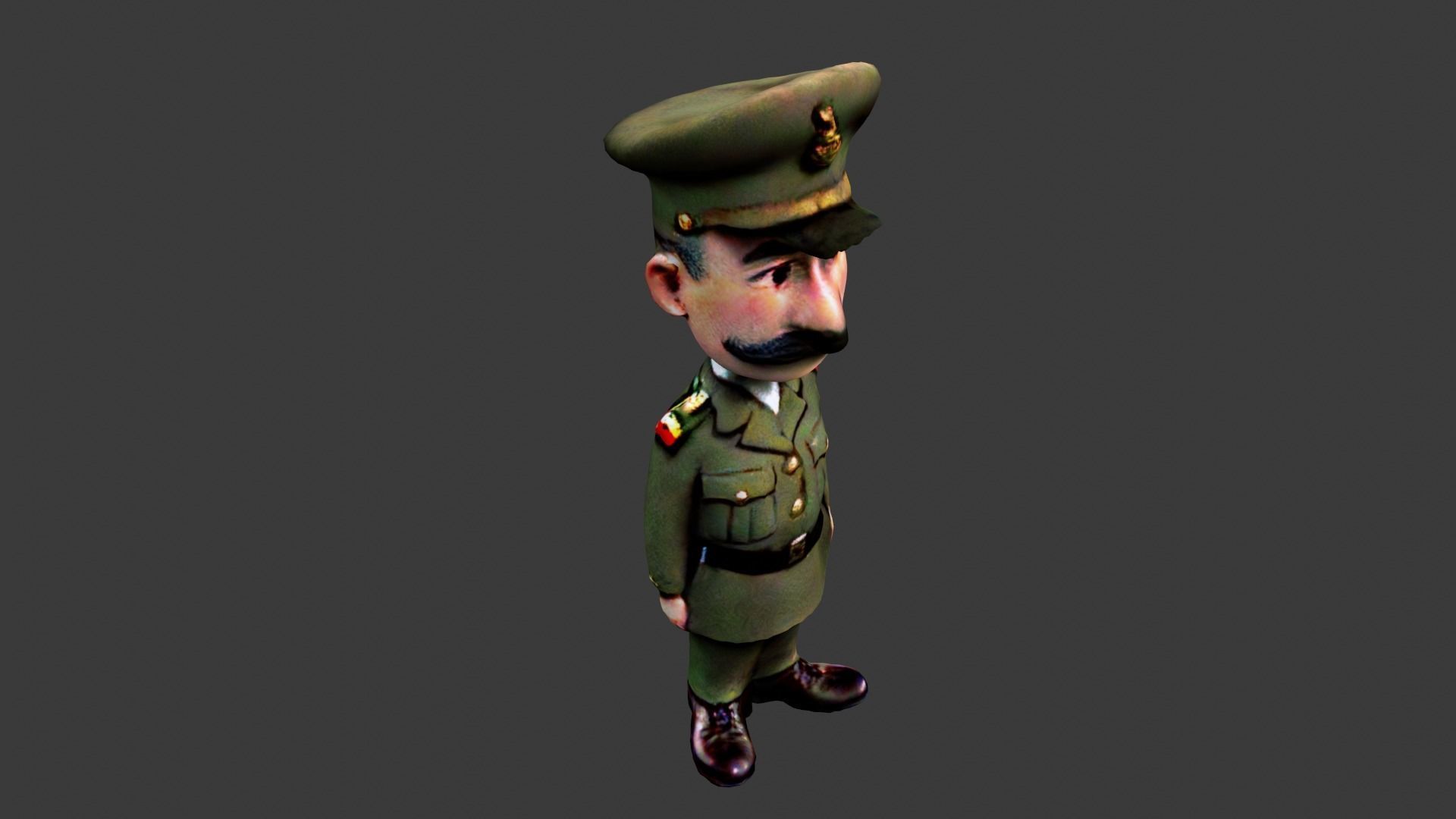 3D model World War II Commander VR / AR / low-poly | CGTrader