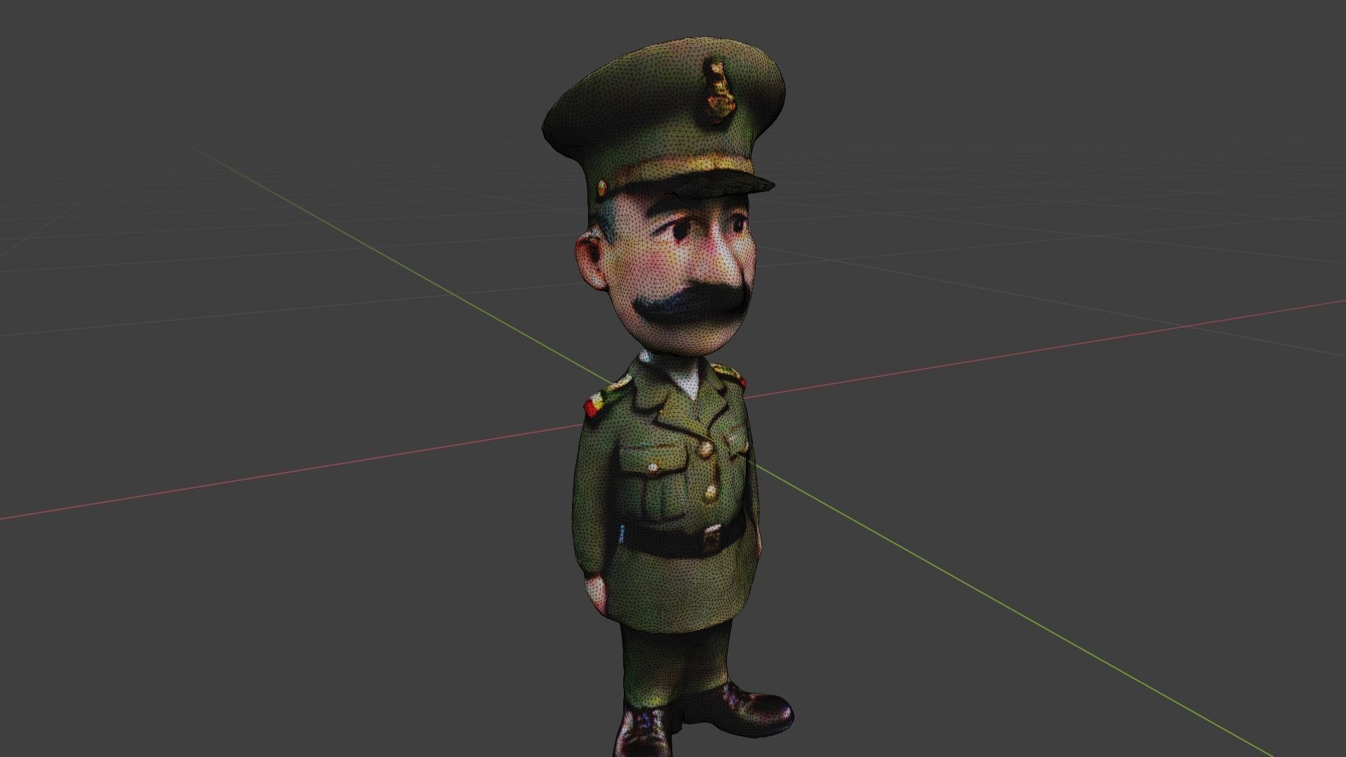 3D model World War II Commander VR / AR / low-poly | CGTrader