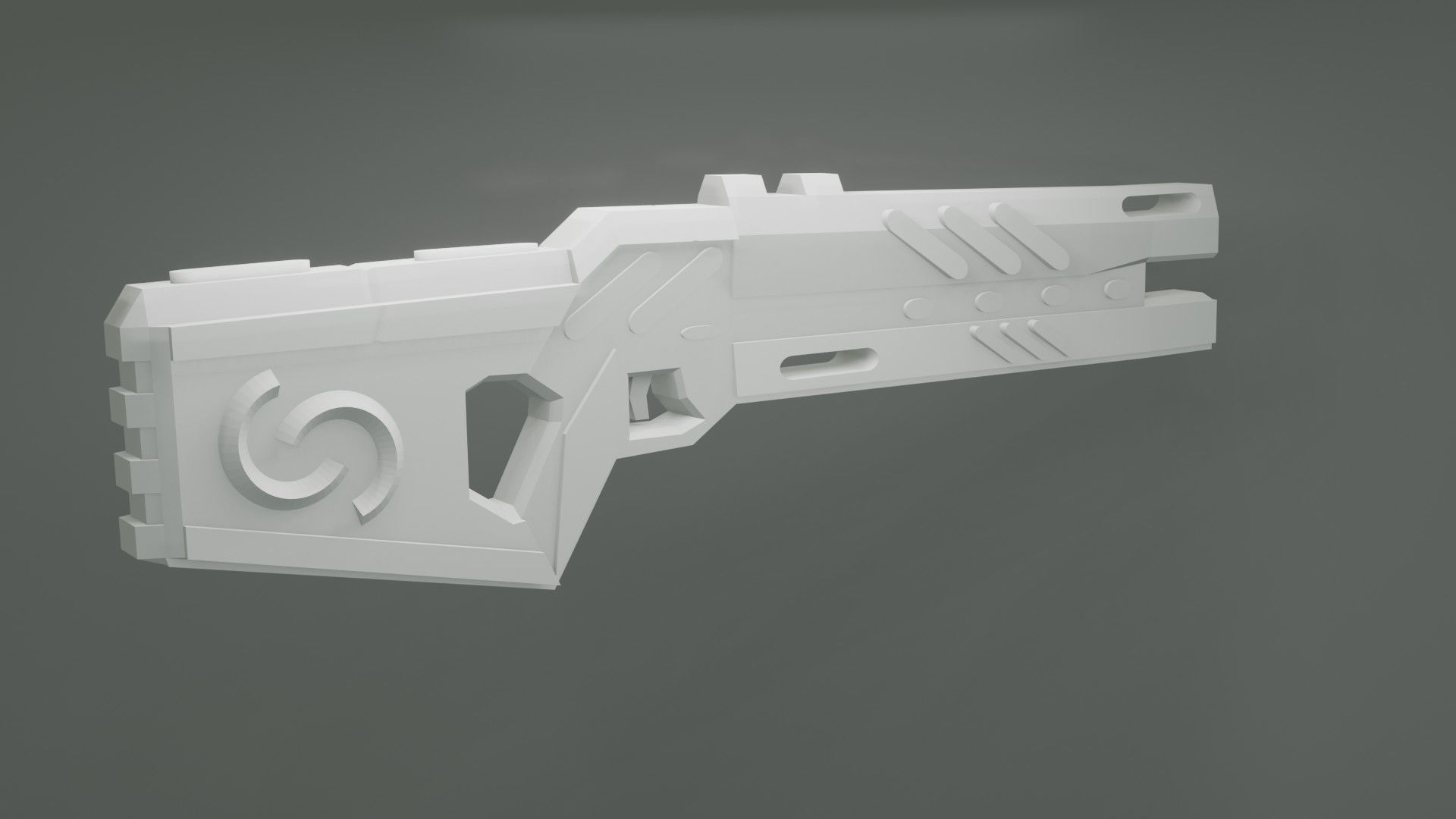 sci fi blaster free VR / AR / low-poly 3D model | CGTrader