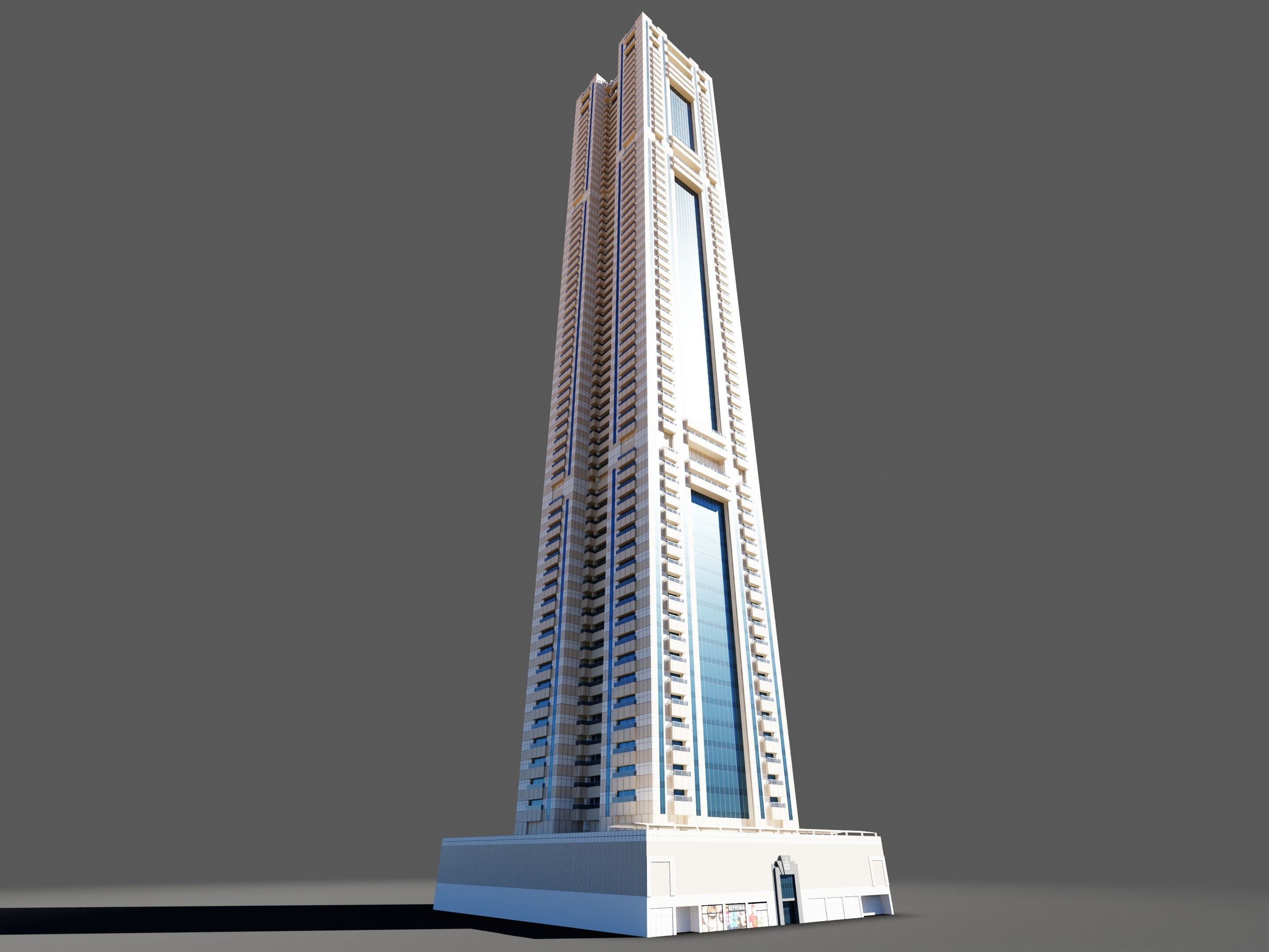 Sulafa Tower - Dubai marina 3D model | CGTrader