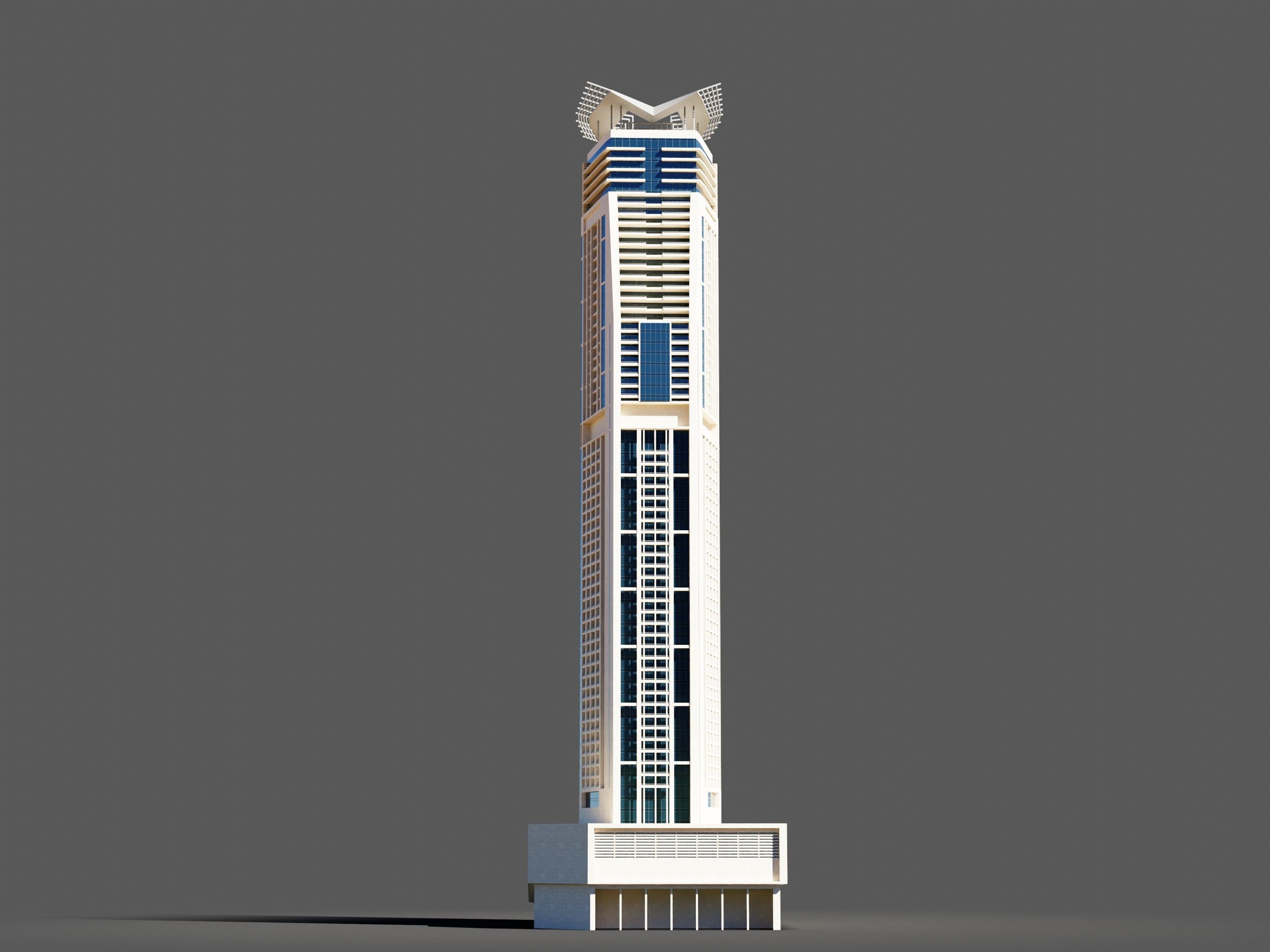 Marina Heights Tower - Dubai marina 3D model | CGTrader