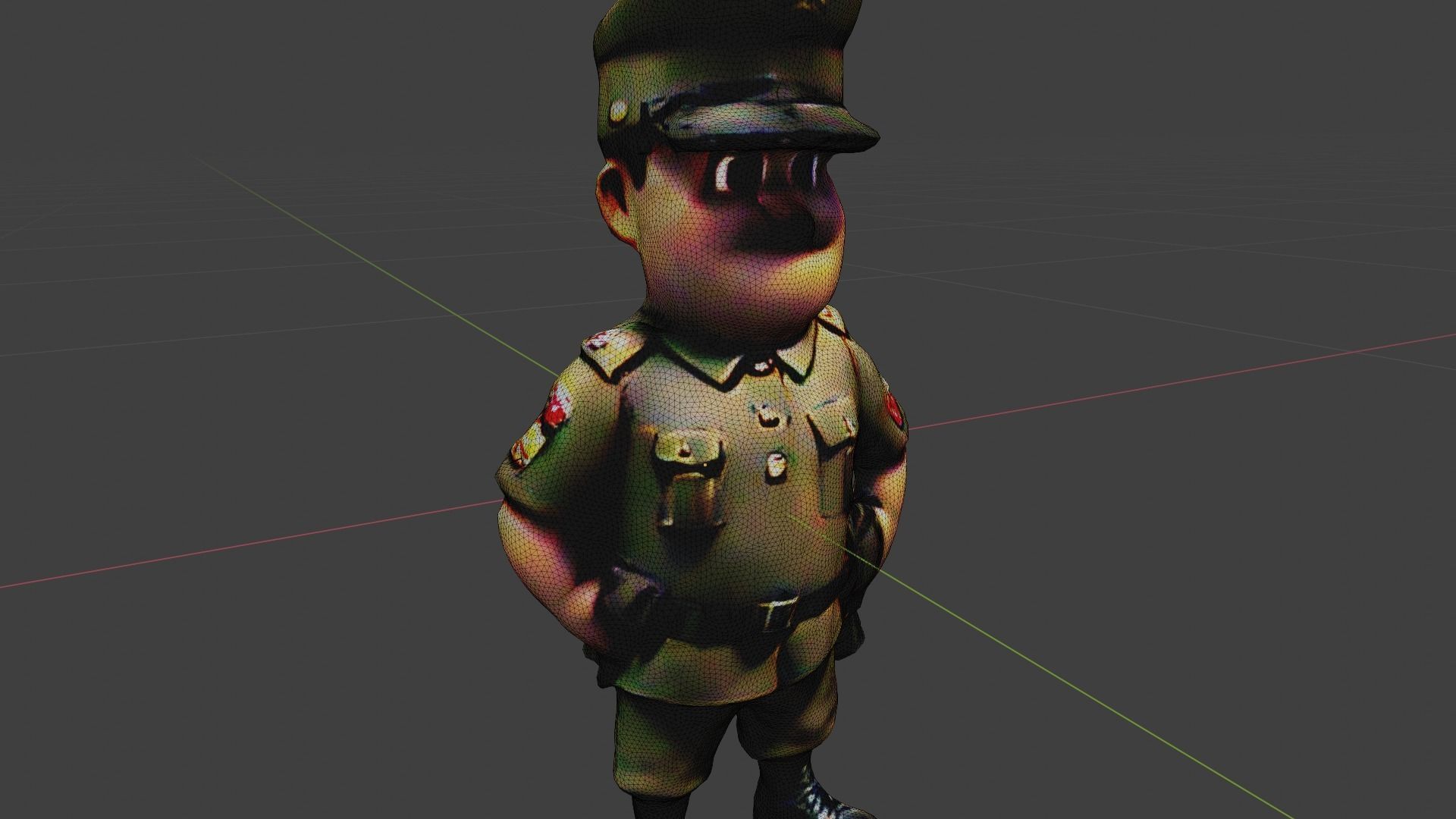 3D model World War II Fat Soldier VR / AR / low-poly | CGTrader