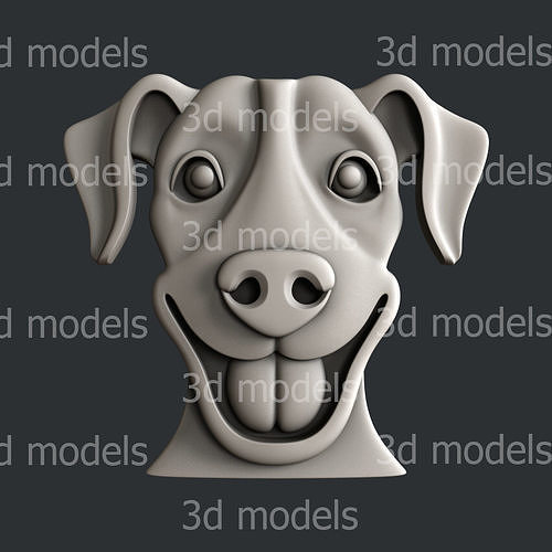 3d STL models for CNC or 3d printer Dog P472 3D model | CGTrader