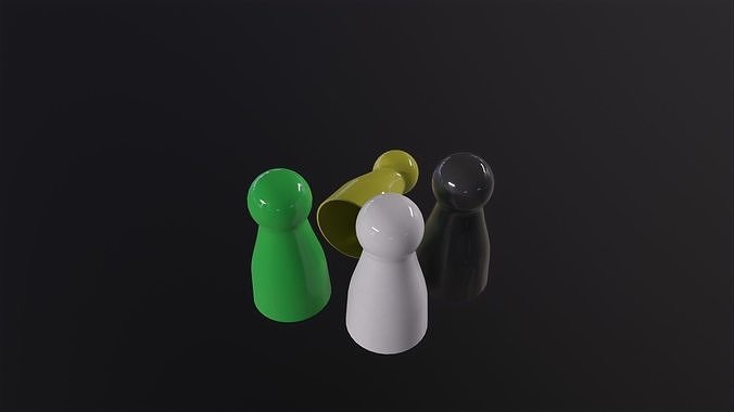 3D model Board Game Pawns 3D Model VR / AR / low-poly | CGTrader