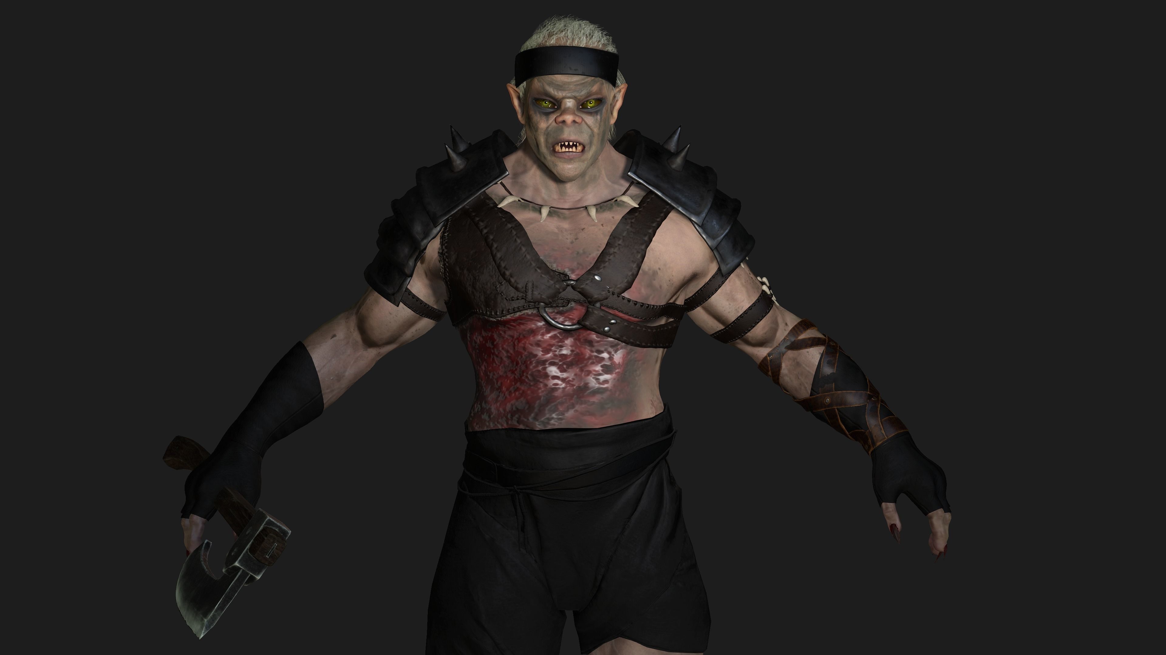 3D model AAA 3D REALISTIC CHARACTER - THE WOUNDED MONSTER 03 VR / AR ...