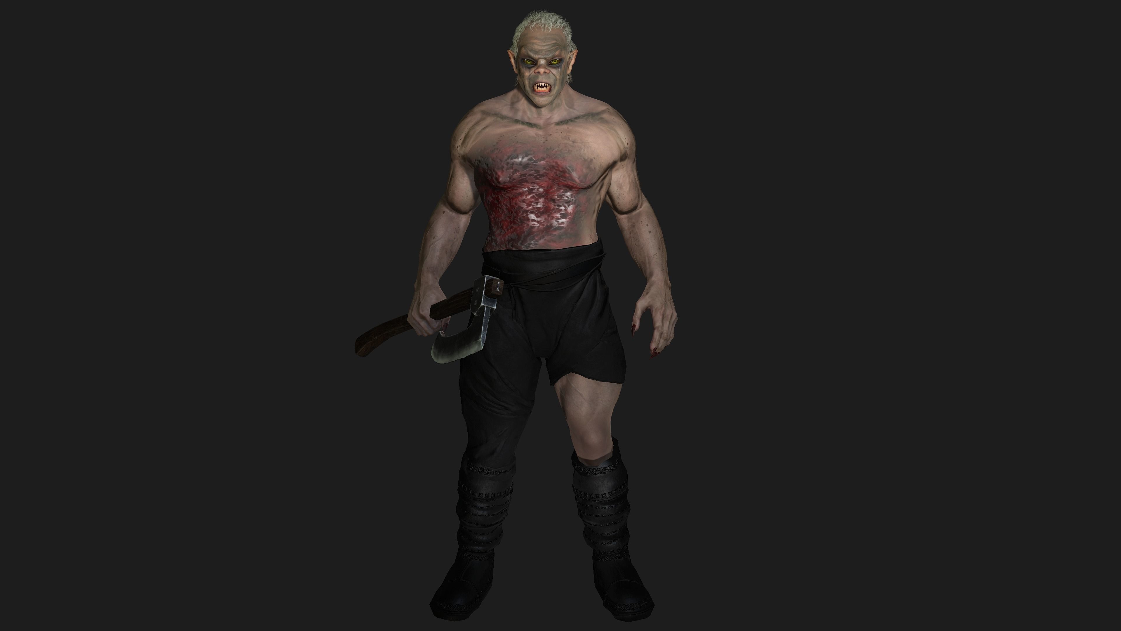 3D model AAA 3D REALISTIC CHARACTER - THE WOUNDED MONSTER 03 VR / AR ...