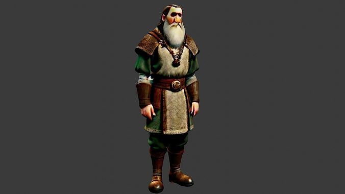 3D model Old Poor Man VR / AR / low-poly | CGTrader