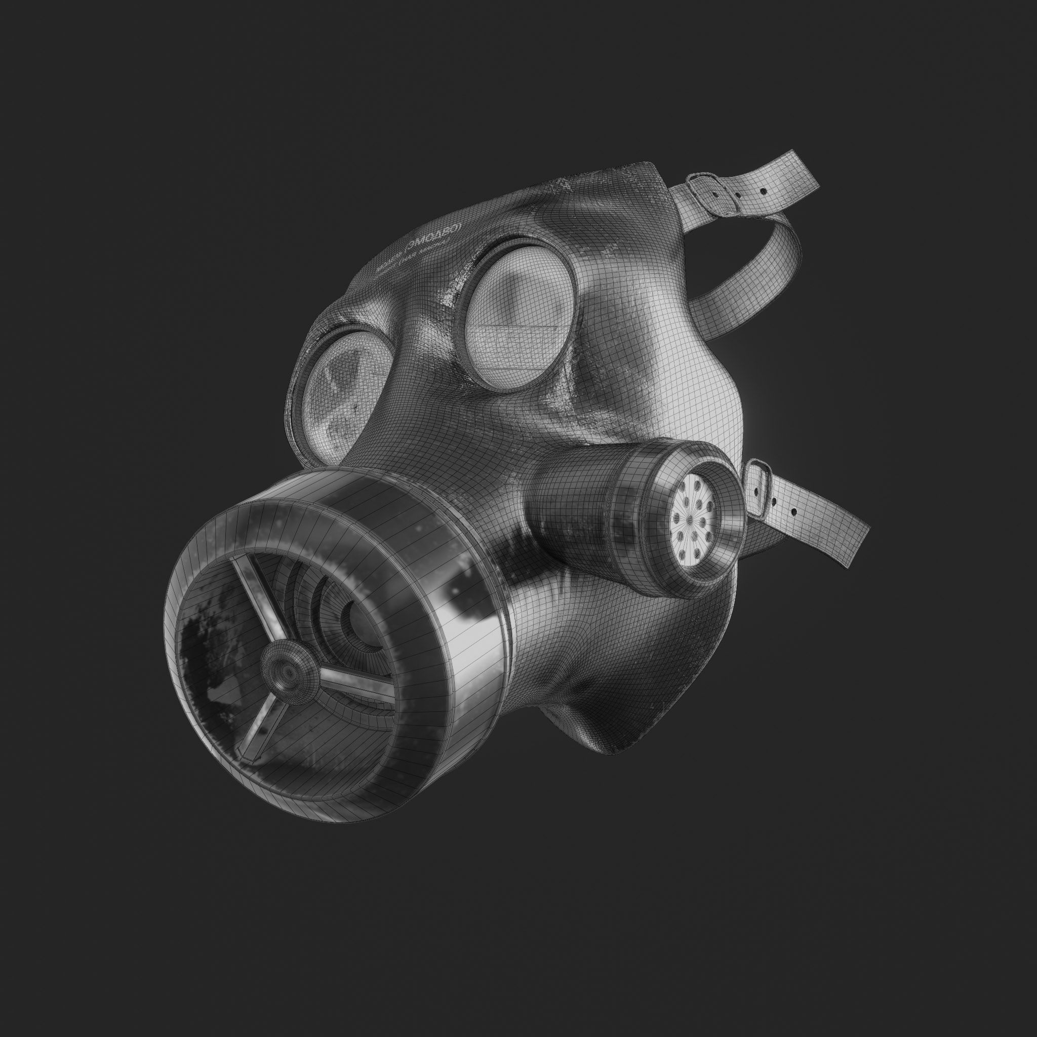 3D model Gas Mask Military VR / AR / low-poly | CGTrader