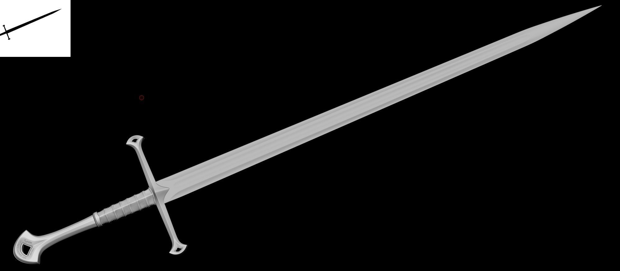 3D model Anduril Sword Game ready VR / AR / low-poly | CGTrader