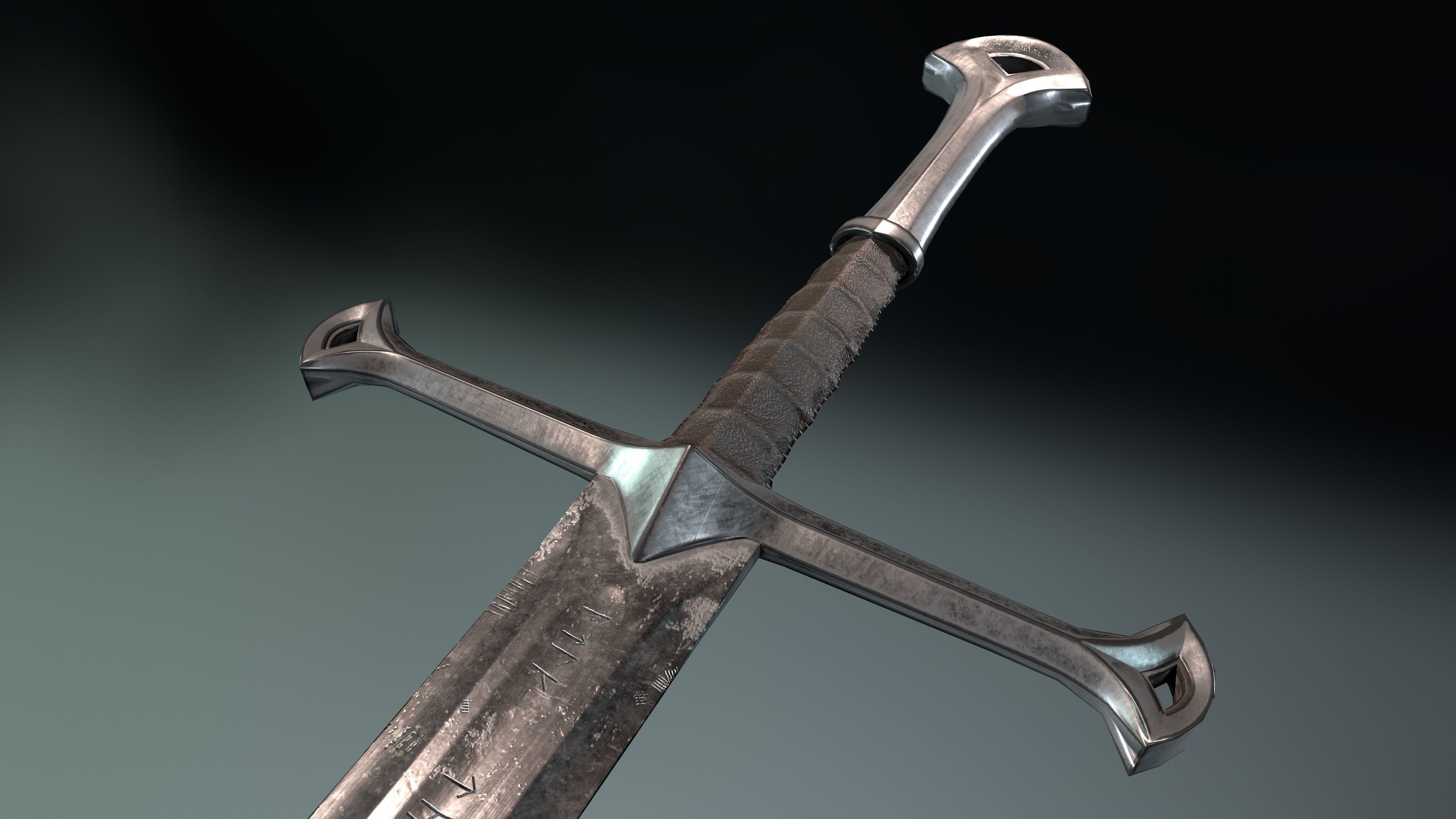 3D model Anduril Sword Game ready VR / AR / low-poly | CGTrader