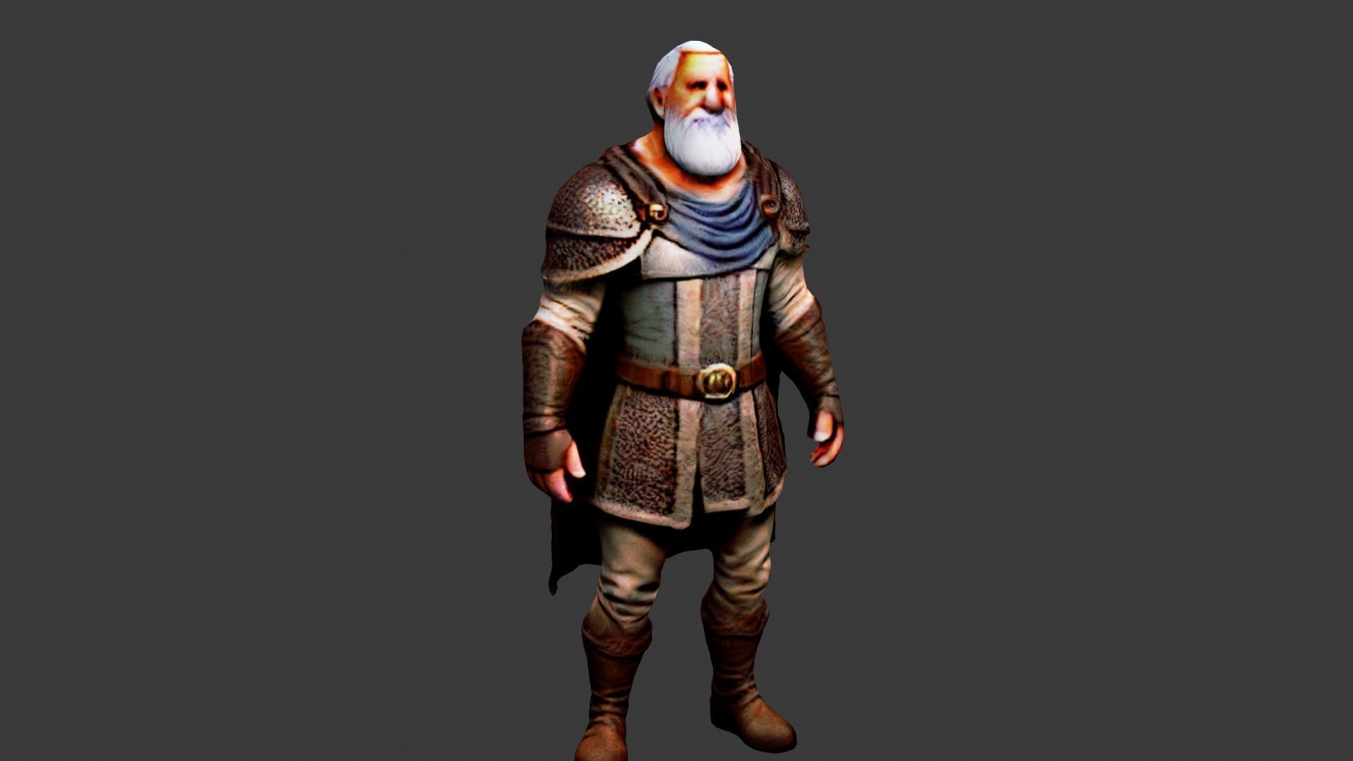 3D model Blind Poor Old Man VR / AR / low-poly | CGTrader