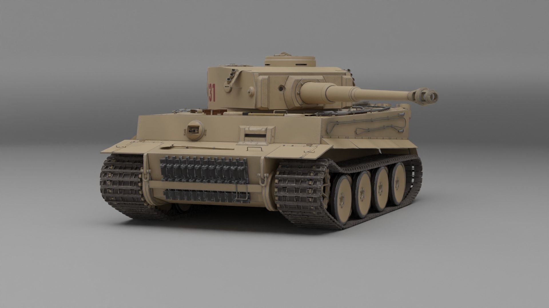 Panzerkampfwagen VI Tiger 131 3D model | CGTrader