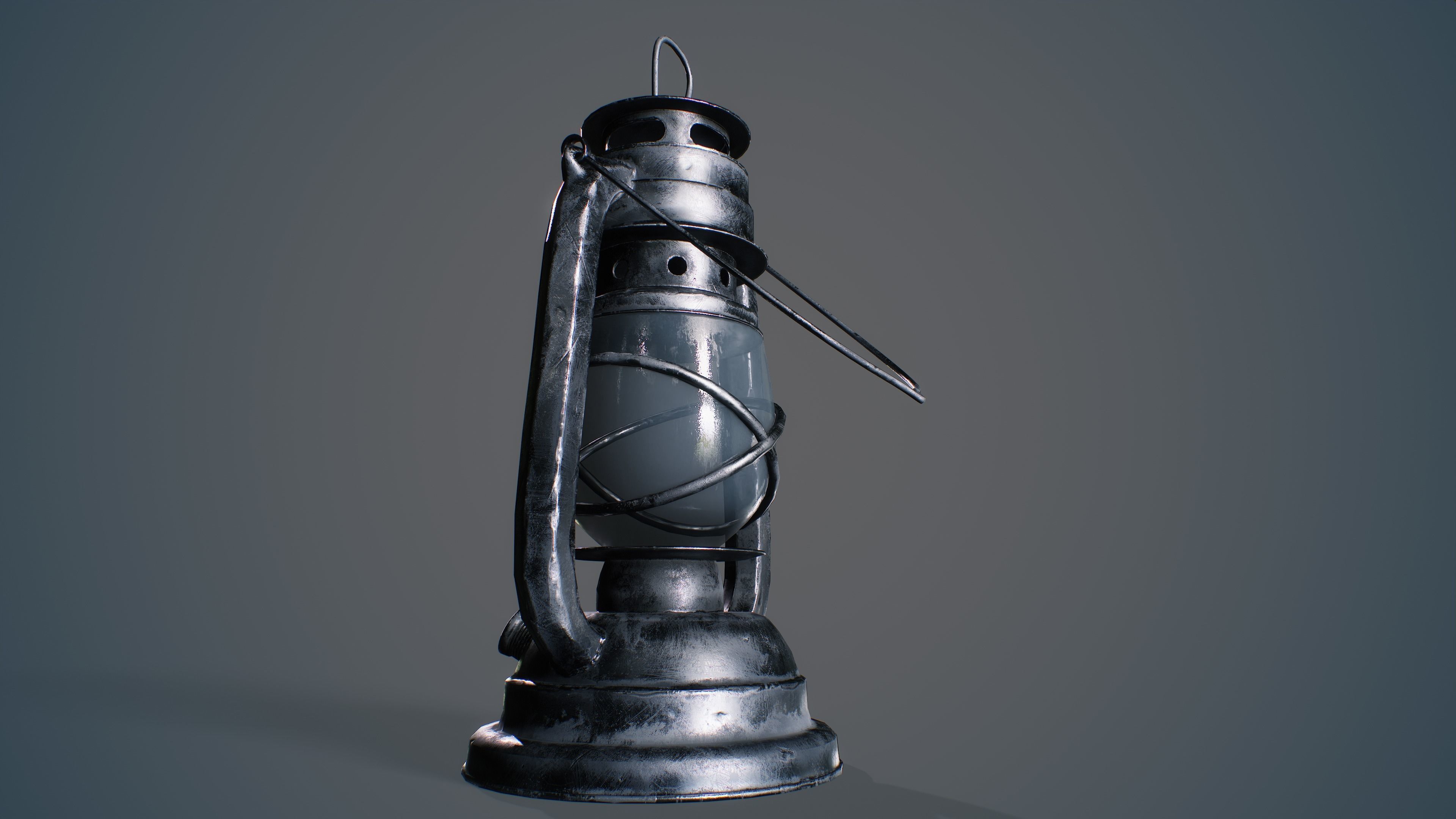 3D model Medieval Oil Lantern VR / AR / low-poly | CGTrader