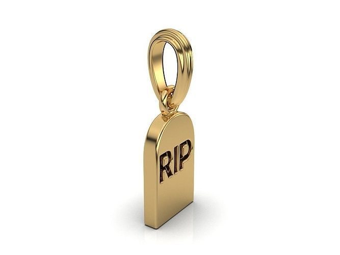 RIP PENDANT 3D model 3D printable | CGTrader