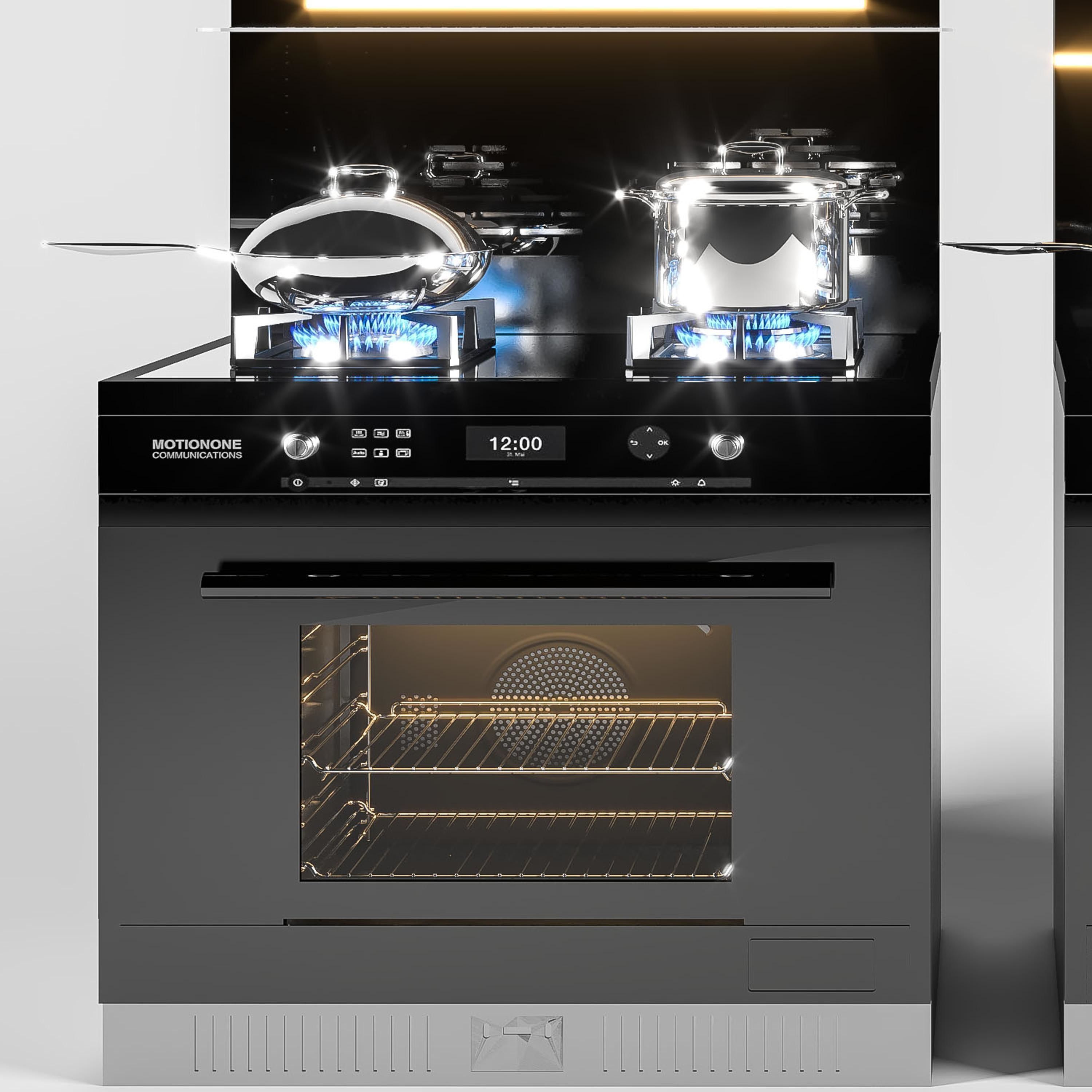 integrated stove Modern 3D model | CGTrader