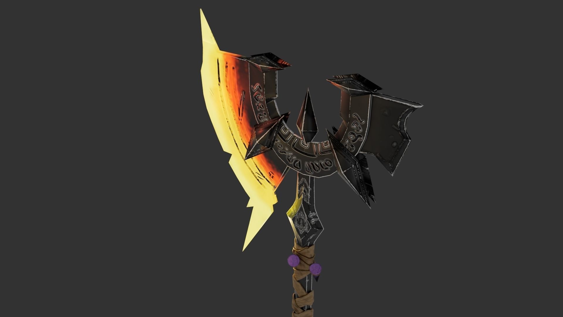 3D model Mythical lava melee weapon VR / AR / low-poly | CGTrader