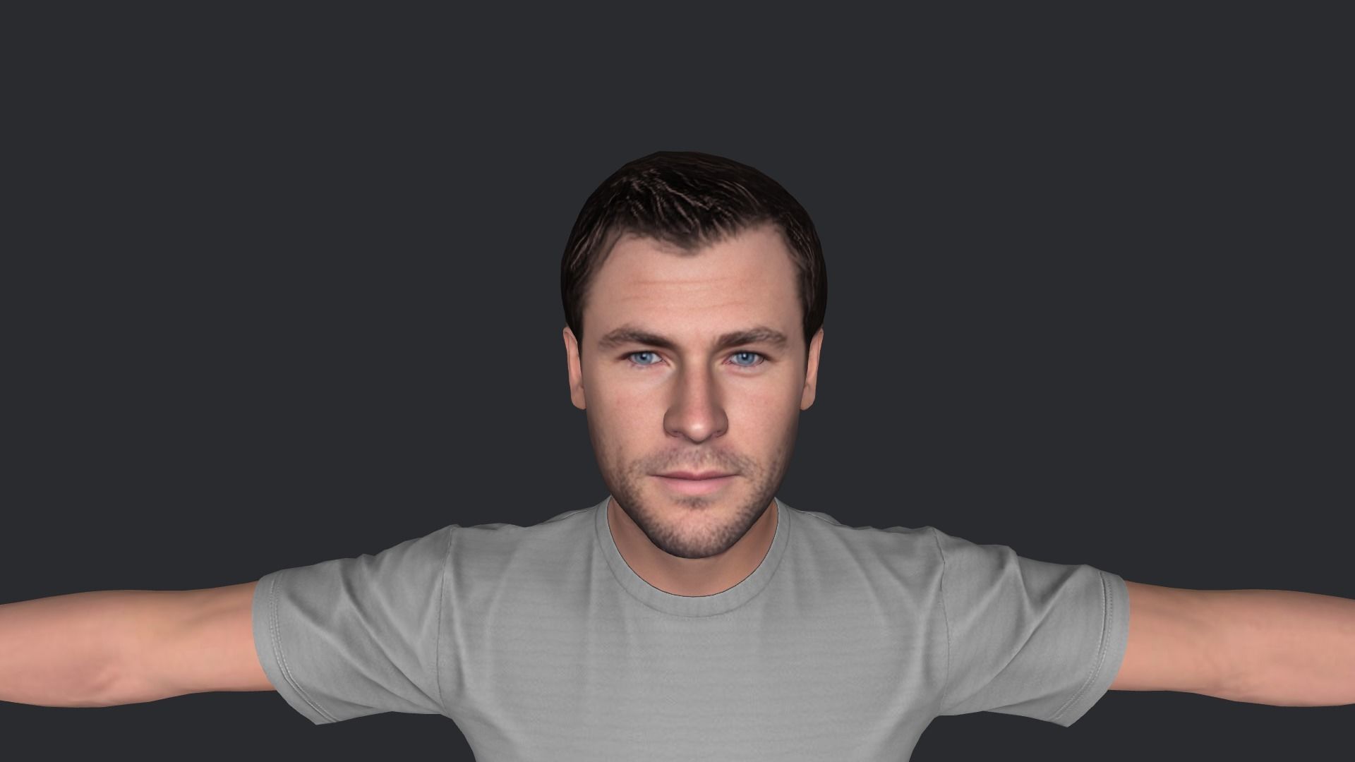 Chris Hemsworth Hyper Realistic Full Body Rigged Character 3D model ...