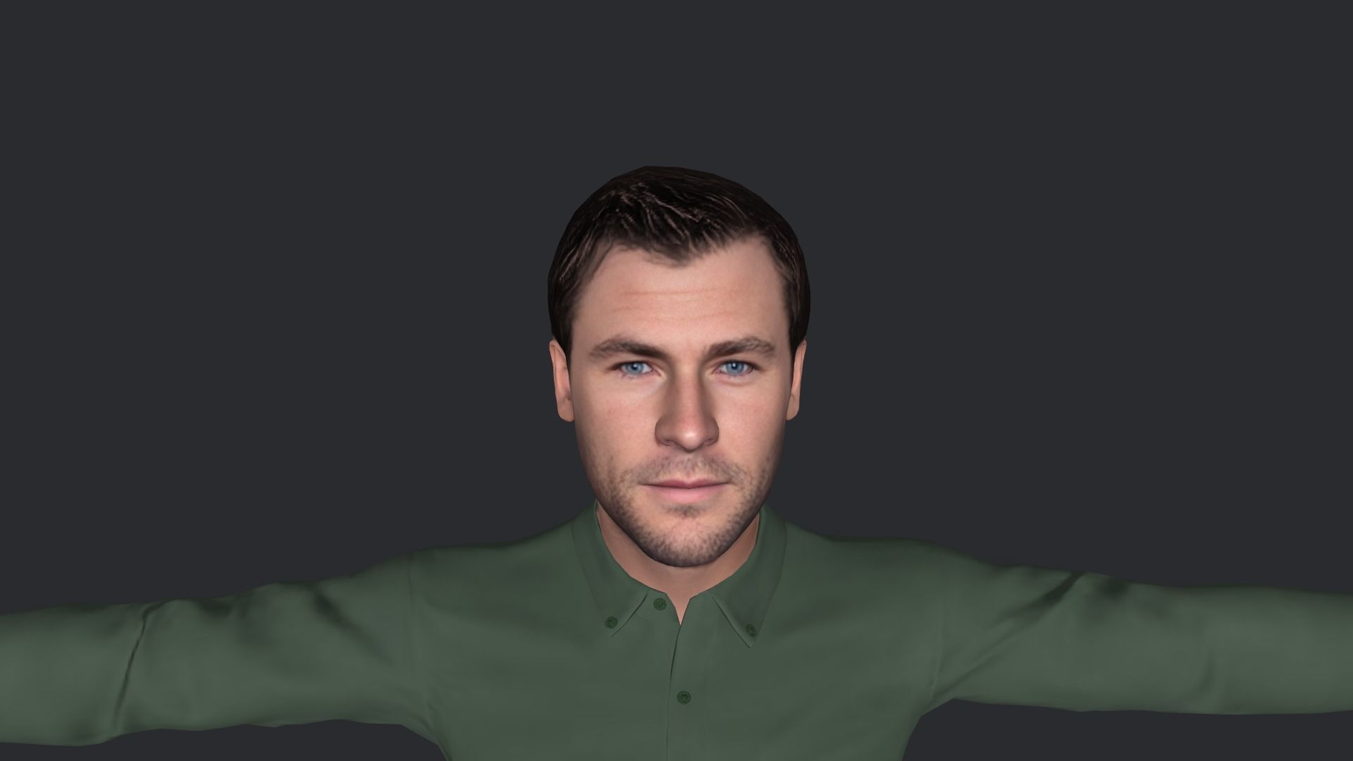 Chris Hemsworth Hyper Realistic Full Body Rigged Character 3D model ...