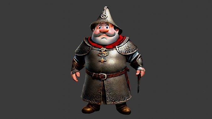 3D model Fat Wizard VR / AR / low-poly | CGTrader