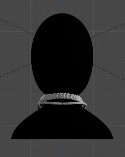 3D model Bring Creativity to your Neck with Our Cuban Chains VR / AR ...