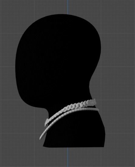 3D model Bring Creativity to your Neck with Our Cuban Chains VR / AR ...