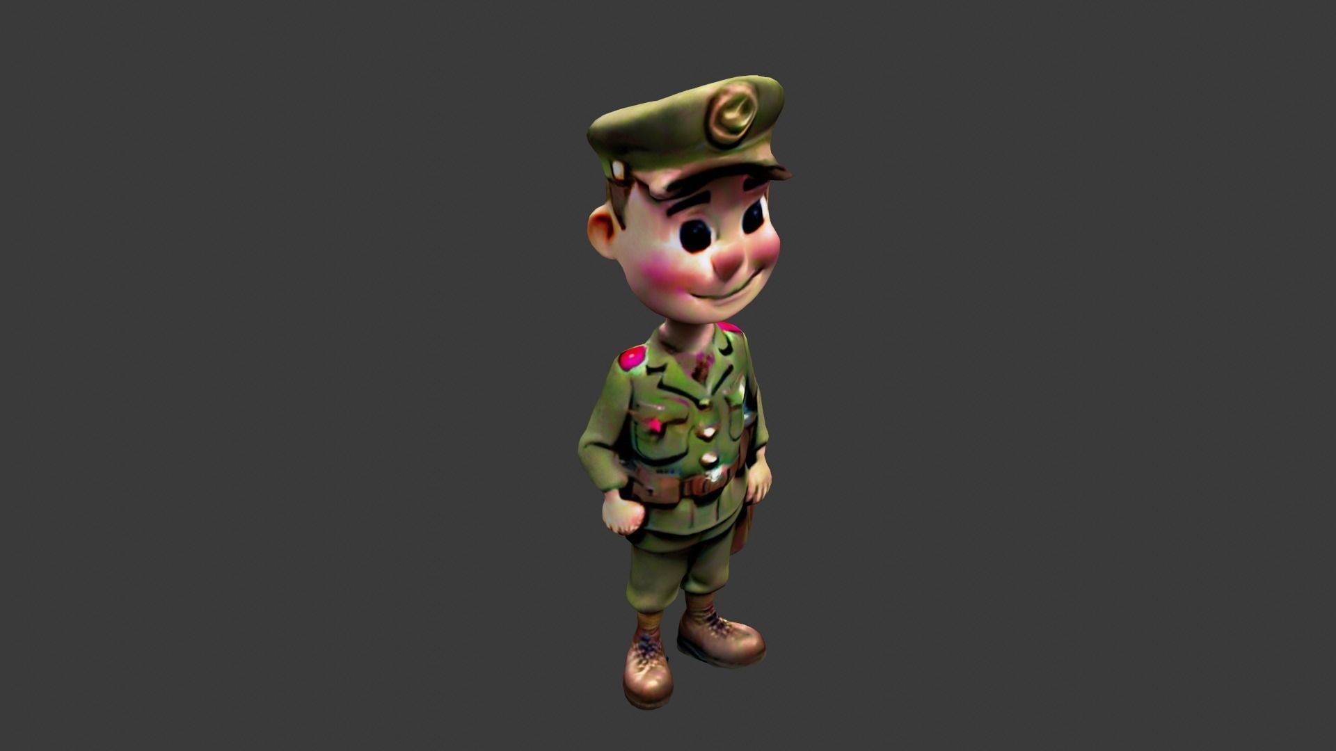 3D model Postman Soldier VR / AR / low-poly | CGTrader