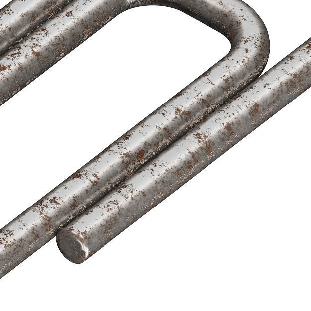 Rusty Paper Clip 3D model | CGTrader